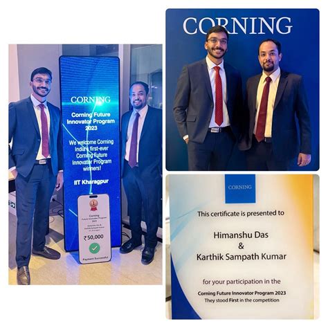 Karthik Sampath Kumar On Linkedin Corningfutureinnovatorprogram