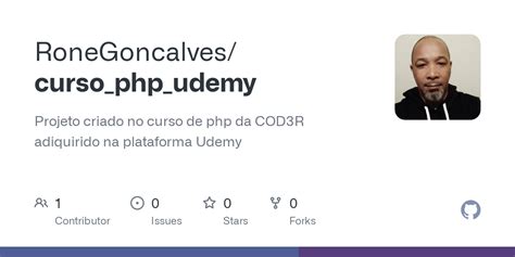 Github Ronegoncalvescursophpudemy Projeto Criado No Curso De Php