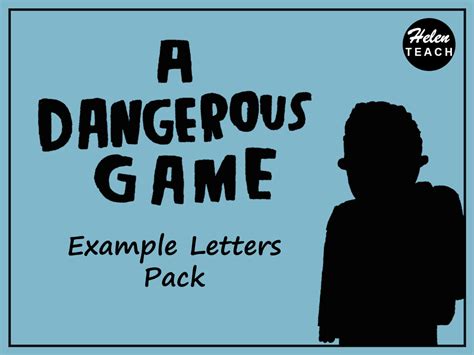 A Dangerous Game Letter Writing Example Text Pack Teaching Resources