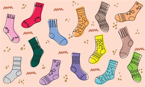 Colorful Socks Set Seamless Pattern 13267312 Vector Art At Vecteezy