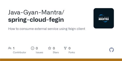 Github Java Gyan Mantra Spring Cloud Fegin How To Consume External