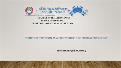 structure function relationships in medical physiology pptx