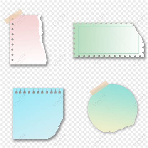 참고 그라데이션 스티커 노트 일러스트 만화 메모 메모지 삽화 종이붙이다푸른 Png 일러스트 무료 다운로드 Lovepik
