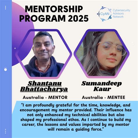 New Mentorship Story Just Published Cybersecurity Advisors Network Cyan