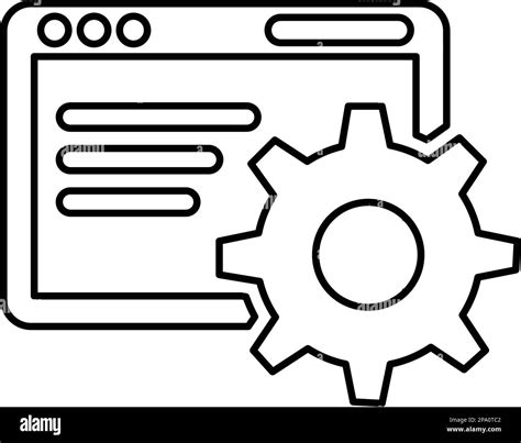 Website Configuration Icon Perfect Use For Designing And Developing