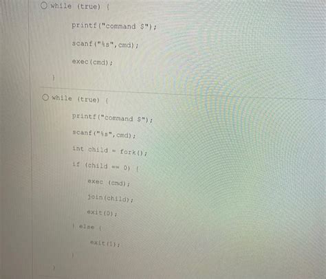 Solved A Unix Shell Program Behaves In The Following Way It