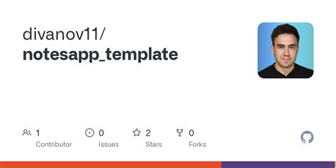 github divanov11 notesapp template