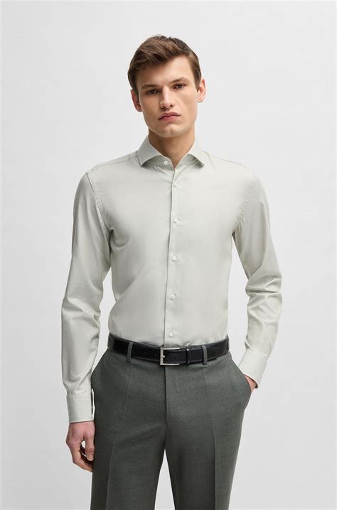 Shirts In Green By Hugo Boss Men