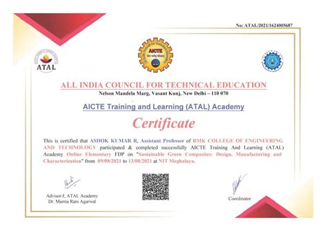 Dr Ashok Kumar R On Linkedin Fdp Course Fdp Education Training Facultydevelopment Fdp