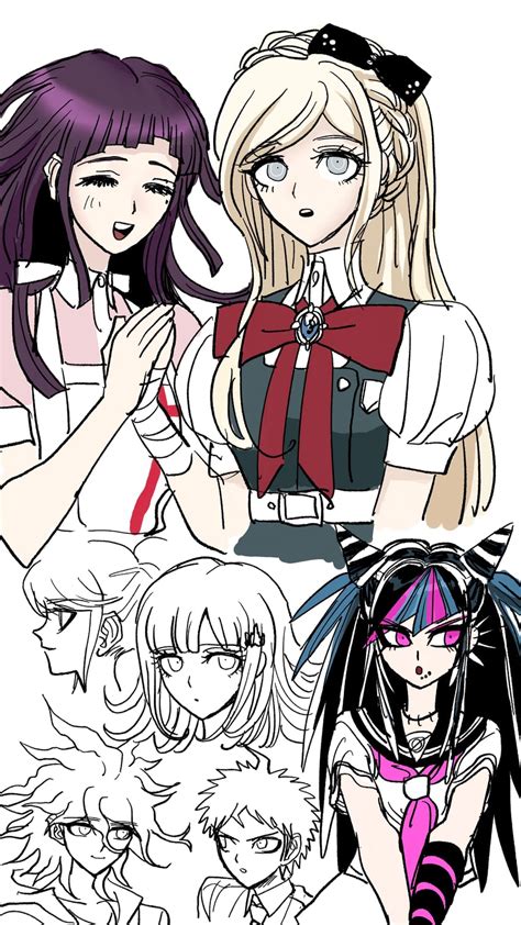 Nanami Chiaki Komaeda Nagito Hinata Hajime Tsumiki Mikan Mioda Ibuki And 2 More