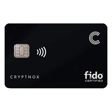 Buy Cryptnox Fido2 Security Key Smart Card With Physical 2fa And U2f Fido As Second Factor