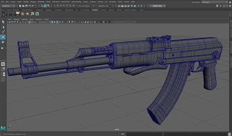 Ak 47 Rifle 3d Model Cgtrader
