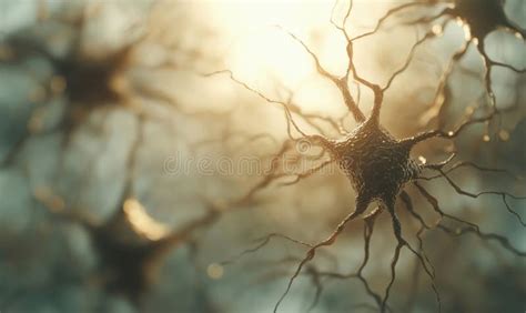 Neurons In Intricate Detail Showcasing Complex Structures And