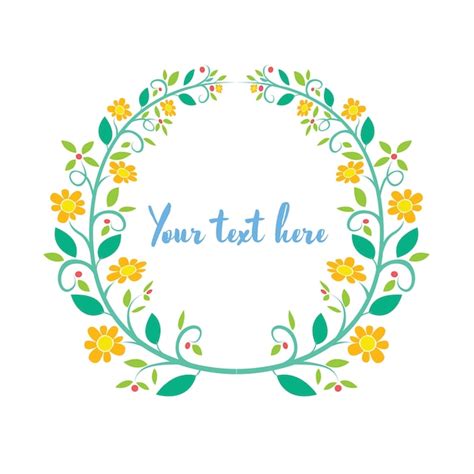 꽃 꽃 프레임 카드 프리미엄 벡터