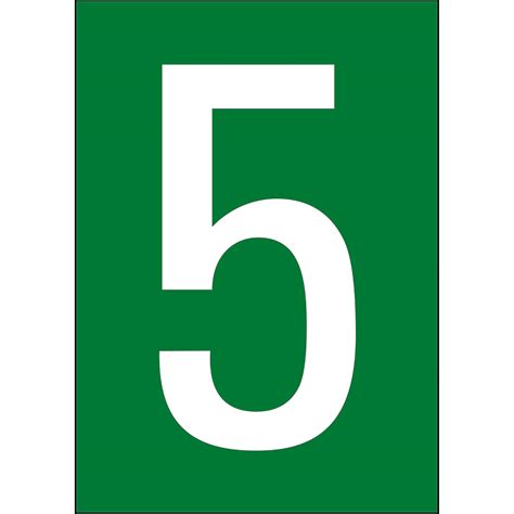 BRADY NL A GR Label Met Cijfer DIN A Formaat Voor Permanente Of Tijdelijke