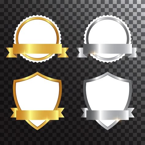 금색과 은색 우승자 프레임 벡터 일러스트 레이 션 디자인 프리미엄 벡터