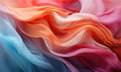 Colorful Wavy Background Luxurious Fabric Texture Abstract Background Design Stock