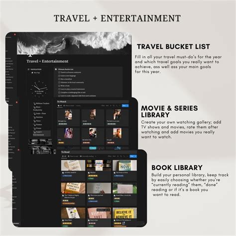 Ultimate Notion Life Planner All In One Notion Template Dark Mode