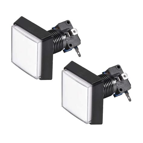 Uxcell Game Push Button X Square V LED Illuminated Push Button