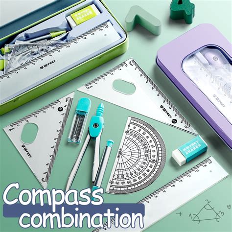 Student Specific Compasses And Rulers 7 Piece Set For Primary School