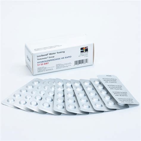 Lovibond Hydrogen Peroxide Hr Rapid 100 Tablets