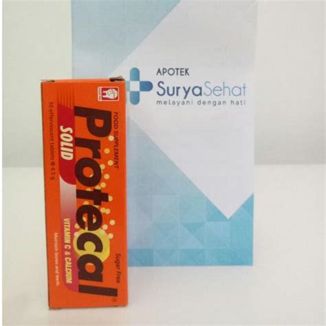 Protecal Solid Tube Isi 10 Tablet Effervescent Lazada Indonesia
