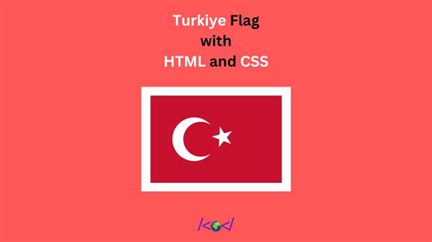 How To Create The Turkish Flag With Html And Css Youtube