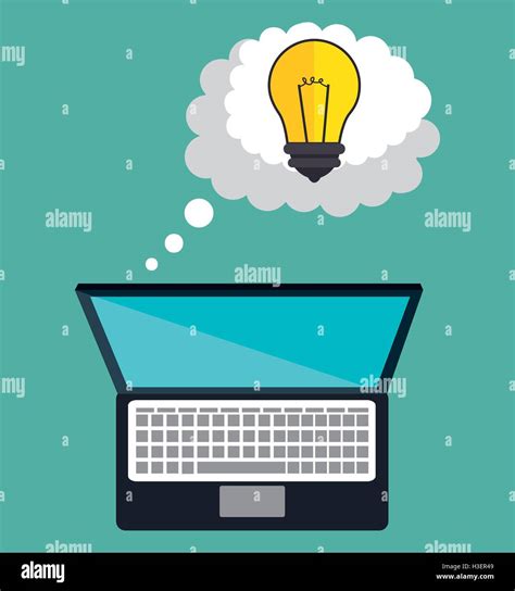 Laptop Computer Device Stock Vector Image Art Alamy