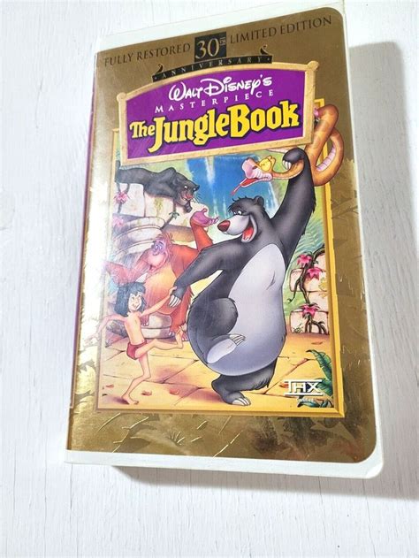 The Jungle Book Disney Vhs Movie 30th Anniversary Masterpiece