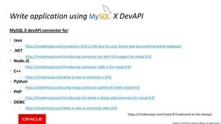 MySQL Document Store Oracle Code Warsaw 2018 PPT