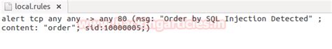 Detect Sql Injection Attack Using Snort Ids