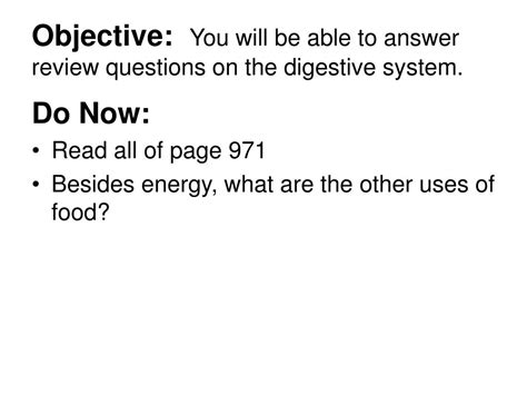 Ppt Objective You Will Be Able To Identify The Structures Of The Digestive System Powerpoint