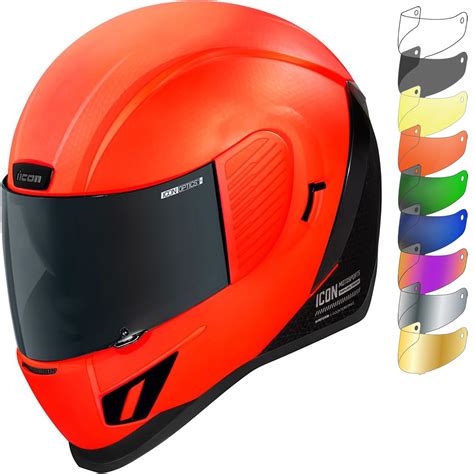 Icon Airform Mips Counterstrike Motorcycle Helmet And Visor Red Full