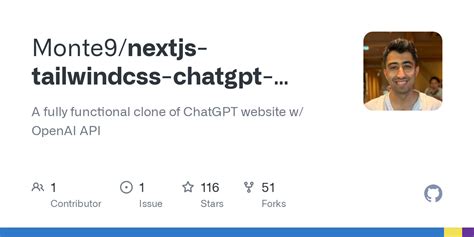 Github Monte9nextjs Tailwindcss Chatgpt Clone A Fully Functional
