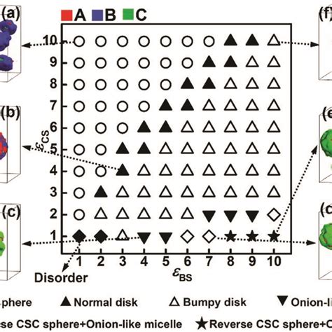 Morphological Phase Diagram Of A2b5c5 Triblock Copolymers In Download Scientific Diagram