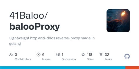 GitHub 41Baloo BalooProxy Lightweight Anti Ddos Reverse Proxy