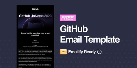 github emailify template figma