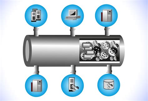 this vector illustrates how a middleware distributed technology