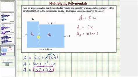 Area Of Rectangle With Polynomials