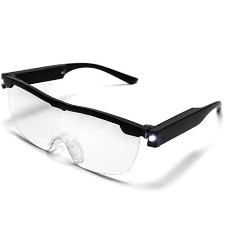Magnifying Glasses With Led Light Usb Rechargeable Magnifier Eyeglasses