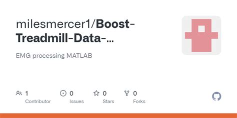 Github Milesmercer1boost Treadmill Data Processing Emg Processing