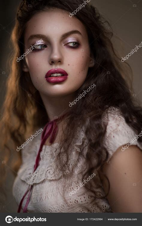 Woman In White Lace Stock Photo Flexdreams
