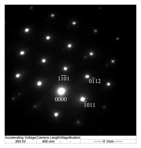 Tem Image And Electron Diffraction Pattern Aged At 200°c For 2 H A