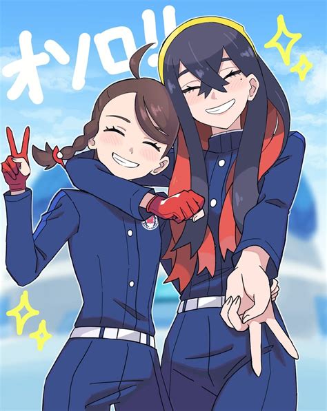 Juliana And Carmine Pokemon And More Drawn By Hoyon Danbooru