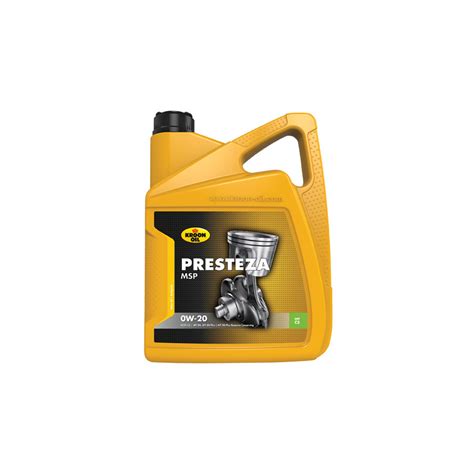 Motorolie Kroon-Oil Presteza MSP 0W20 C5, C6 5L | Winparts.nl - Motorolie