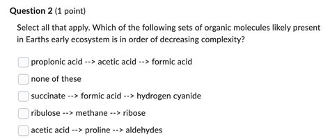 solved question 2 1 ﻿point select all that apply which of