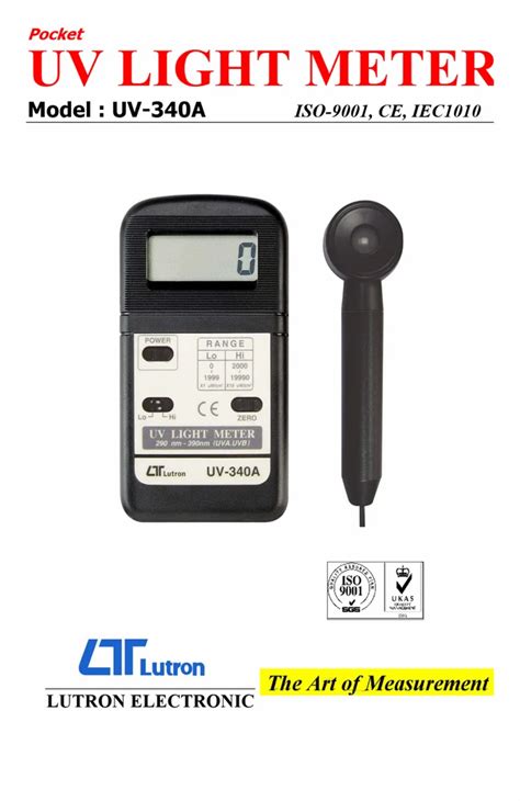 Uv Meter Model Namenumber Uv 340a At ₹ 8000piece In Hyderabad Id