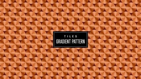 Premium Vector Circle Tiles Gradient Pattern