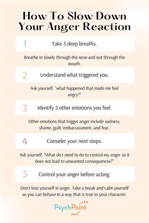 How Do Slow Down Your Anger Reaction Anger Management Skills Anger