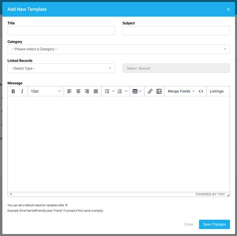 Creating Email Templates